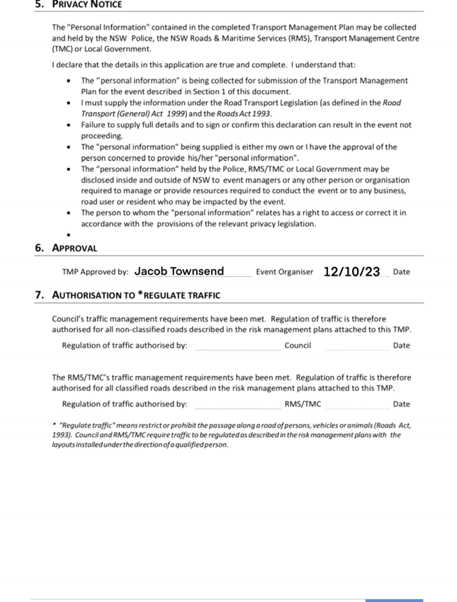 Agenda of Extraordinary Local Traffic Committee Meeting - Monday, 15 ...